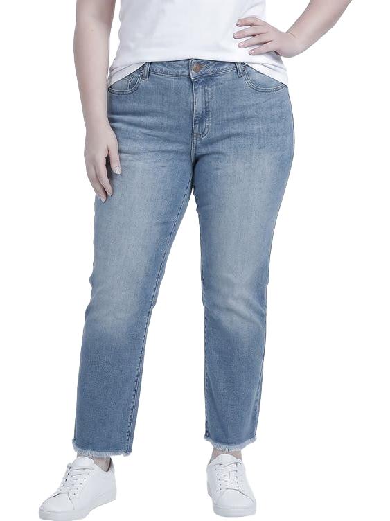 STANDARDS & PRACTICES Standards & Practices Distressed Straight Leg Boyfriend Jeans